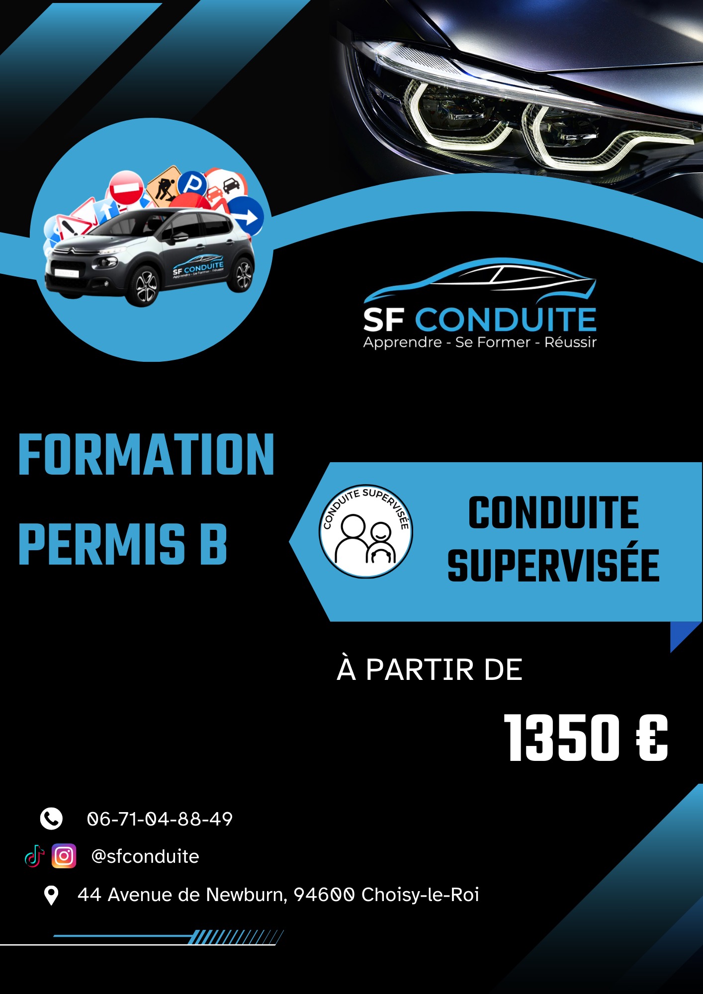 Permis AAC/Supervisé – SF Conduite